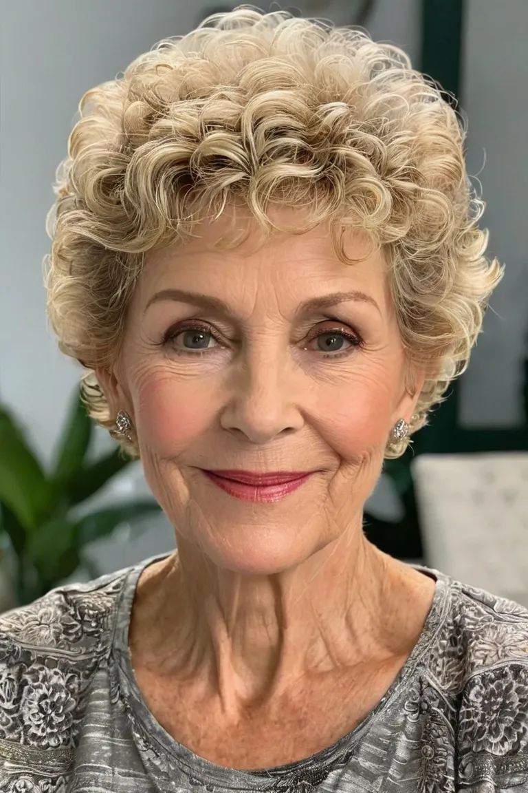 40 Curly Hairstyles for Women Over 60