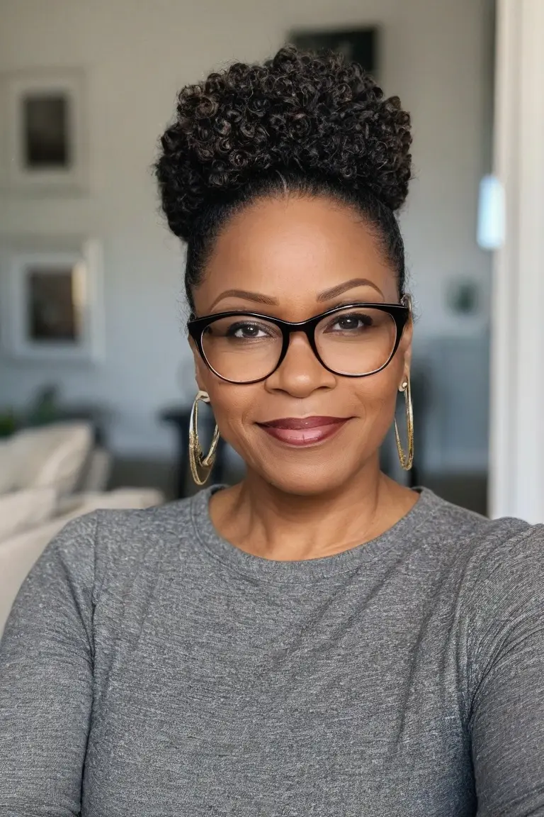 27 Hairstyles for Women Over 40 with Glasses